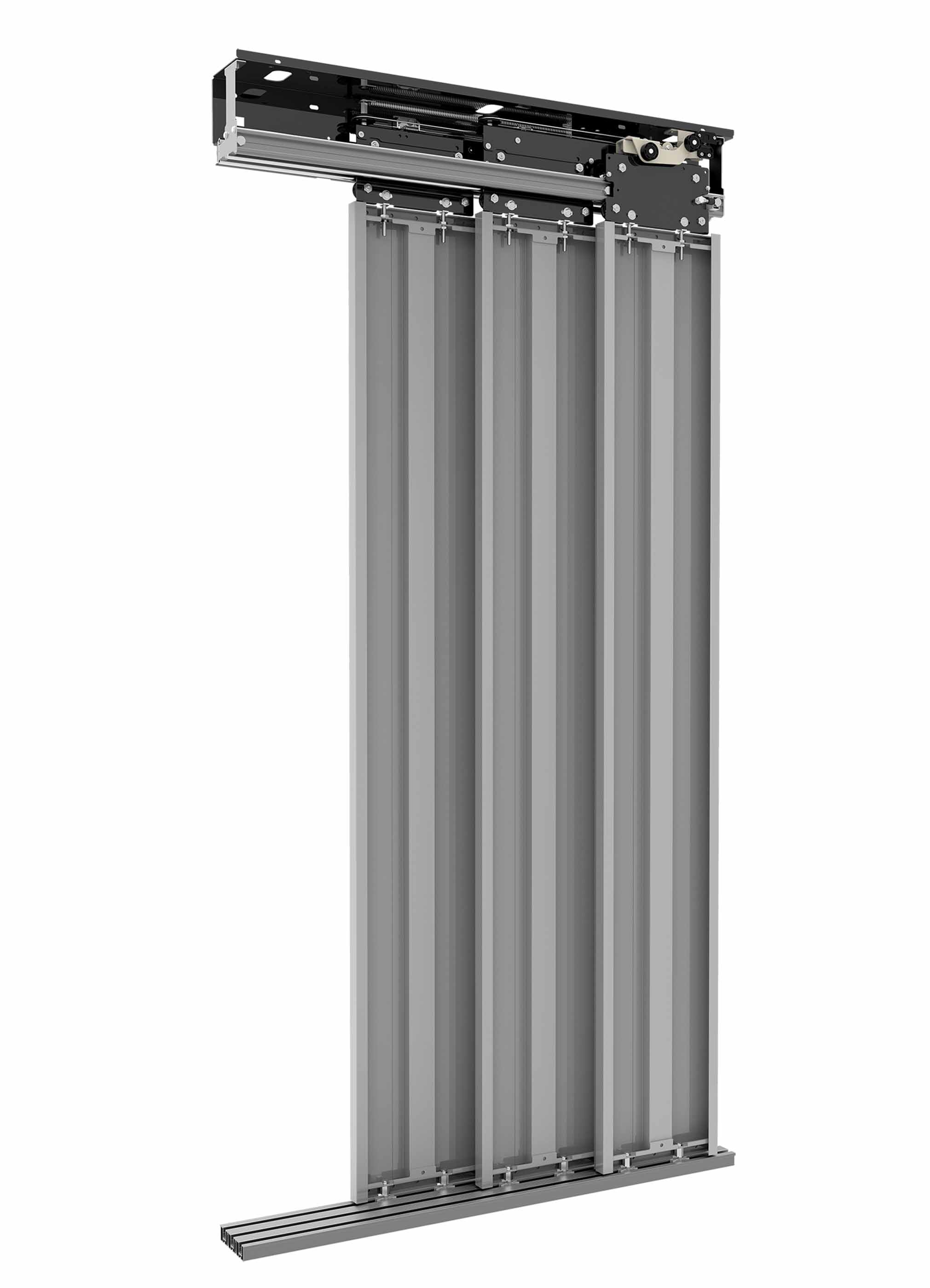 3 Panel Telescopic Landing Door | MESI ELEVATOR